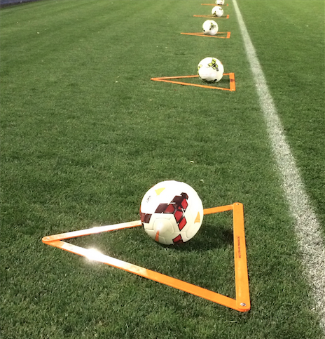 Team Set of 6 Training Triangle Cones for Soccer Training with Carrying ...